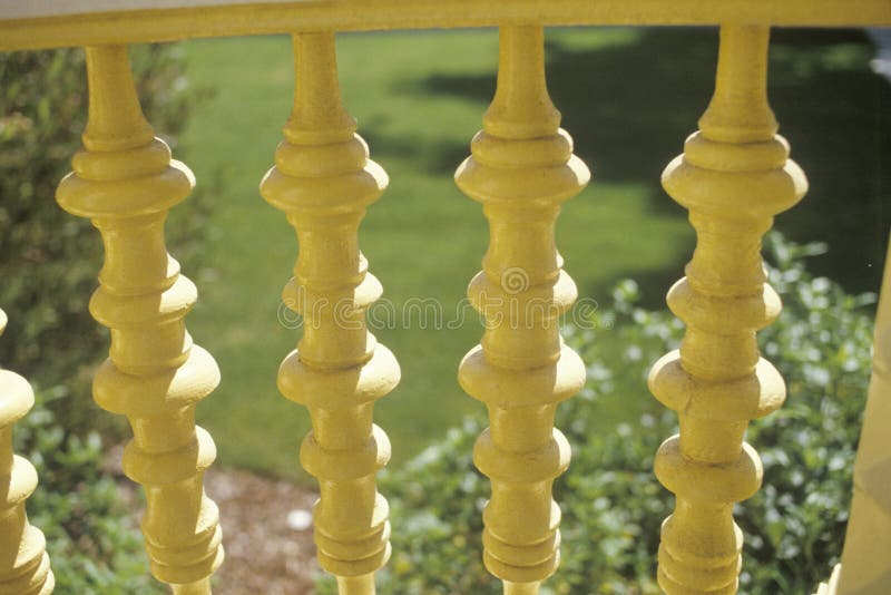 Victorian Style Porch Fence, San Francisco, CA Stock Photo - Image of ...