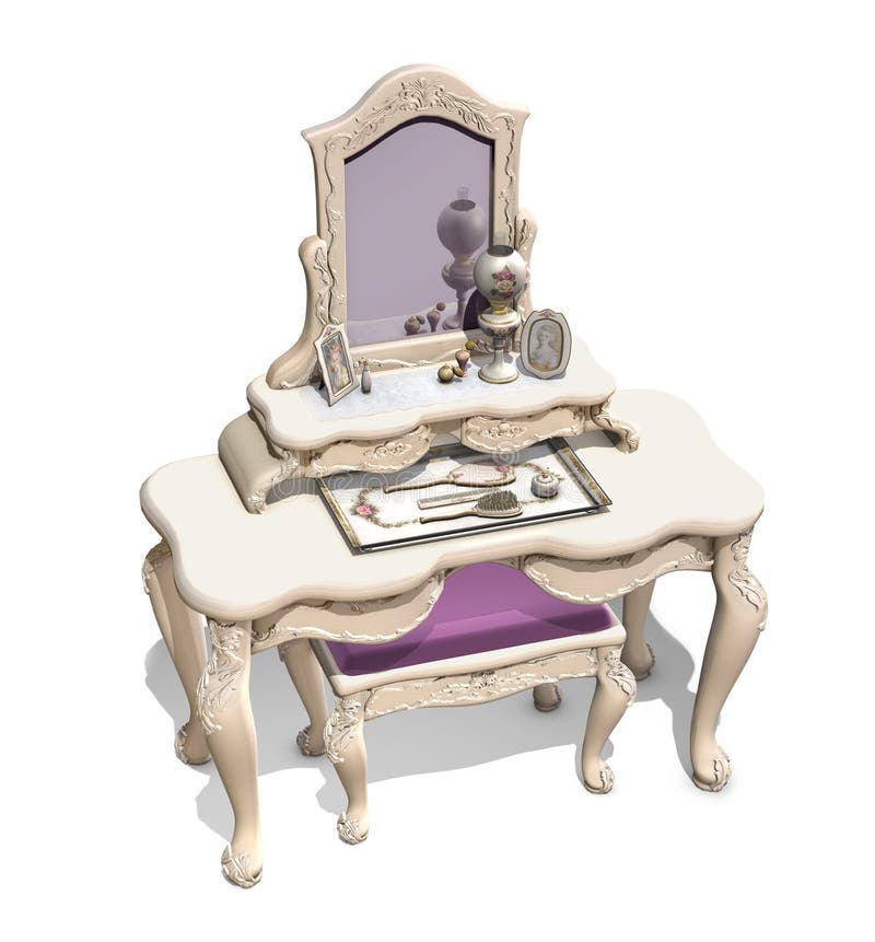 Victorian Vanity stock illustration. Illustration of furniture - 70143769