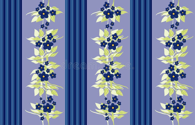 Victorian wallpaper - blue stock illustration. Illustration of ...