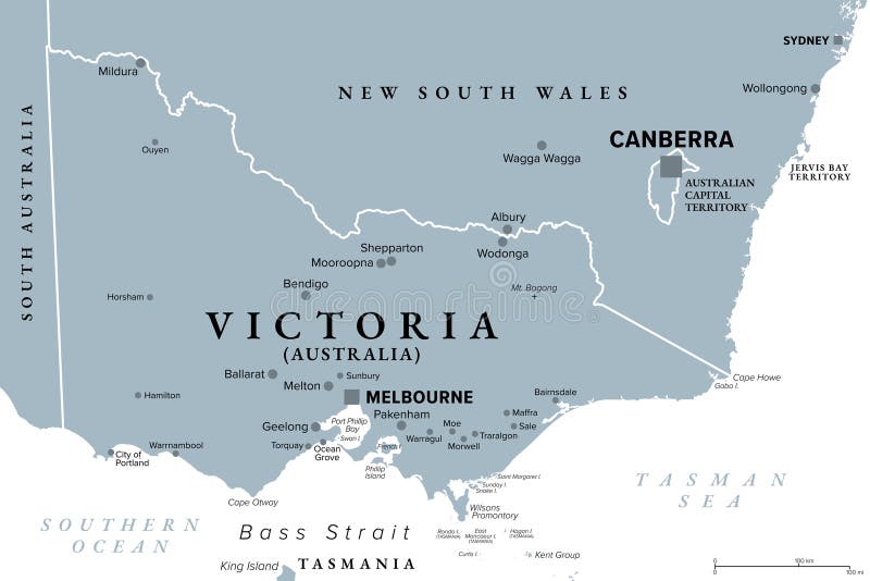 Mapa De La Costa De Victoria, Australia