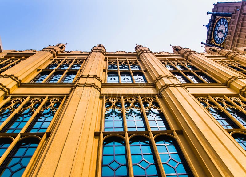 Victorion Architecture Style Building Stock Photo - Image of facade ...