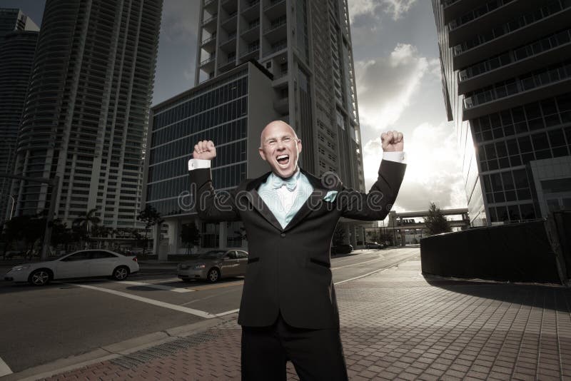 Victorious man stock image. Image of expression, setting - 11320203