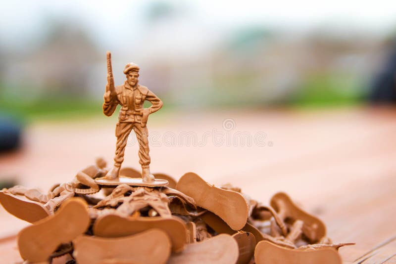 Victorious Toy Soldier stock image. Image of triumph - 52641295