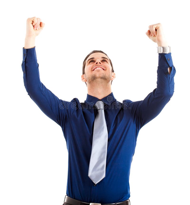 Victory stock image. Image of business, caucasian, portrait - 19397127