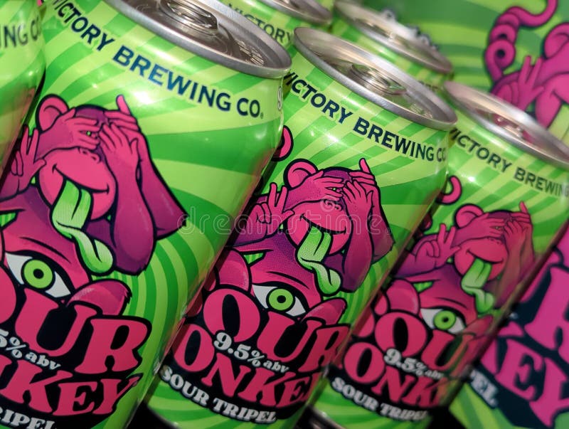 Victory Brewing Co Sour Monkey Sour Tripel Editorial Photography ...