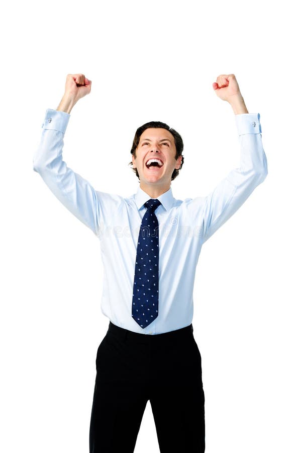 Victory business man stock image. Image of achievement - 22774457