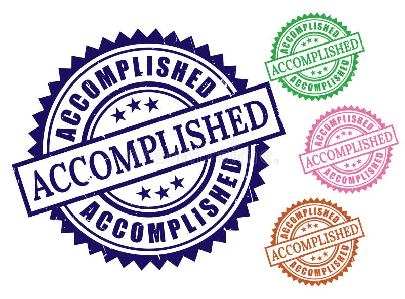 Victory Certified Stamp Set, Achieved Milestone Badge Vector Stock ...