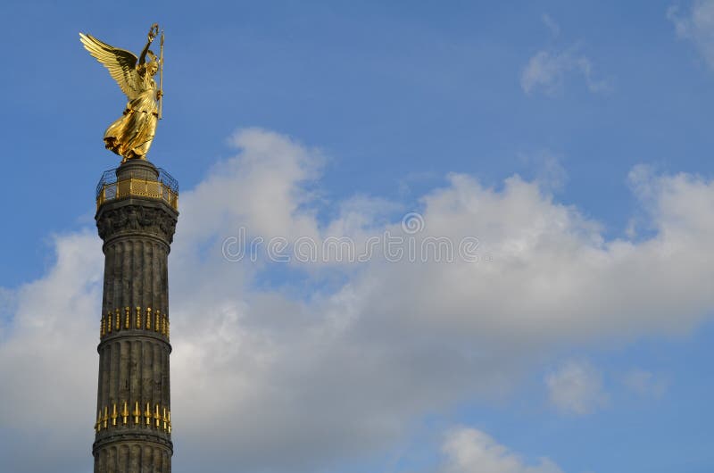 Victory Column in Berlin , Germany Stock Photo - Image of monument ...