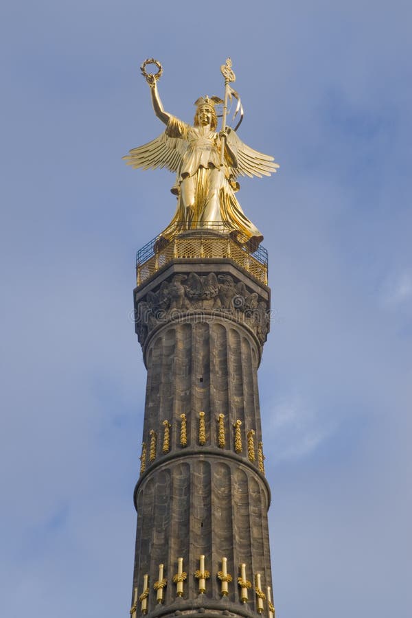 The Victory Column, Berlin stock image. Image of landmark - 301913605