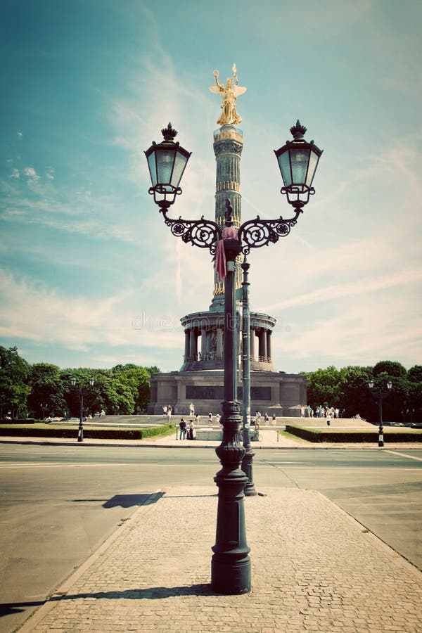 The Victory Column in Berlin, Germany Stock Photo - Image of german ...