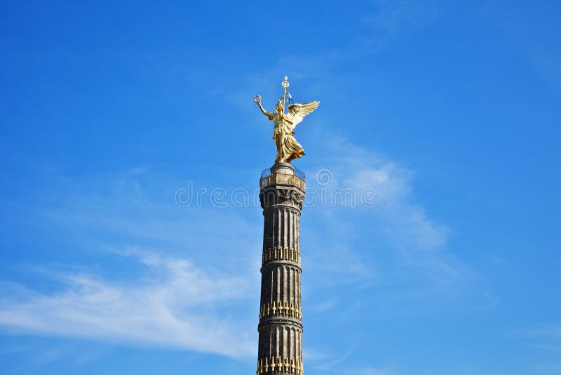 Victory Column, Berlin stock image. Image of gold, cities - 44574691