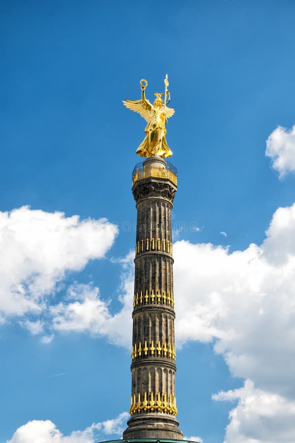 The Victory Column in Berlin Tiergarten Stock Photo - Image of travel ...