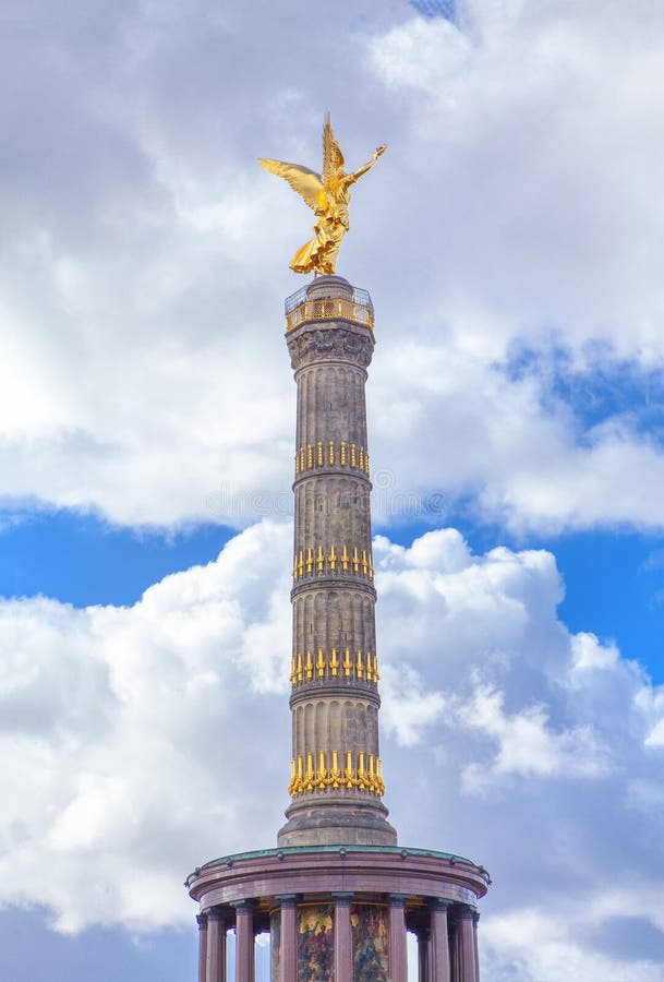 Victory Column in Berlin stock photo. Image of german - 142503606