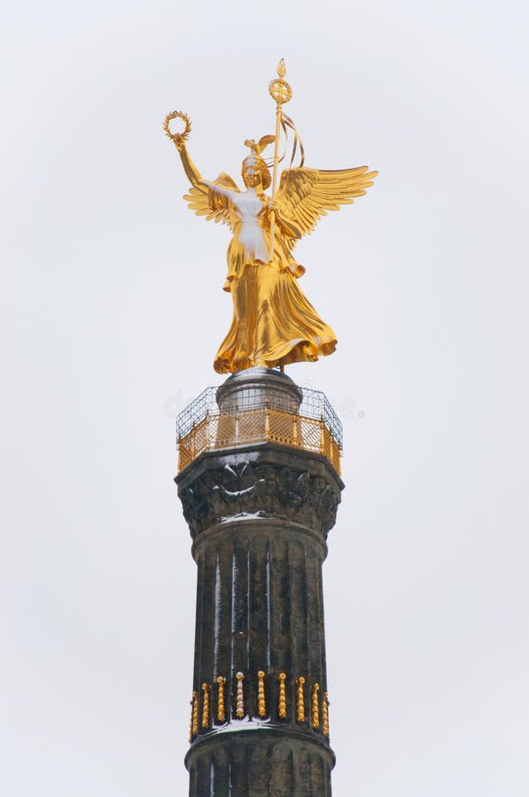 Victory Column stock image. Image of statue, berlin, entertainment ...