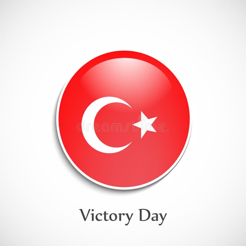 Victory Day in Turkey Background Stock Vector - Illustration of ...