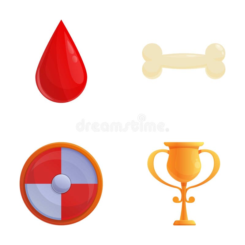 Victory Game Icons Set Cartoon Vector. Design Element of Video Game ... Victory Game Icons Set Cartoon Vector. Design Element of Video Game ...