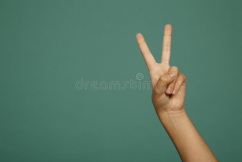 Victory Hand Gesture. High Quality and Resolution Beautiful Photo ...