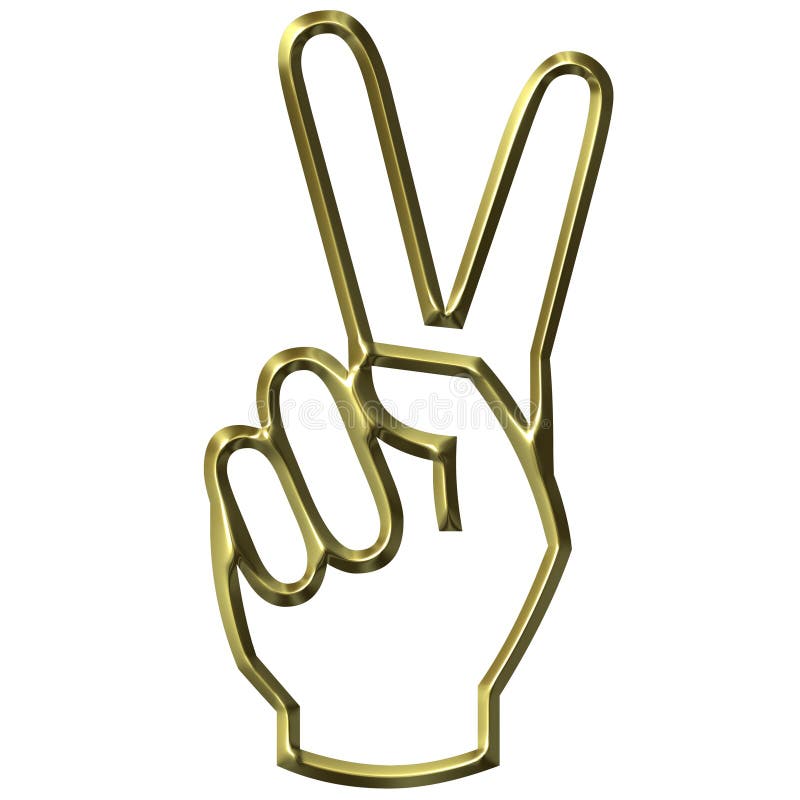 Victory Hand Sign stock illustration. Illustration of winner - 2924736