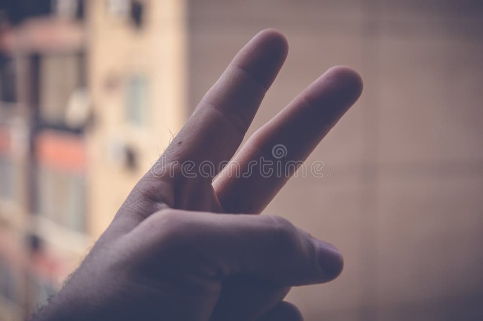Victory hand sign stock photo. Image of fingernail, winner - 90374744