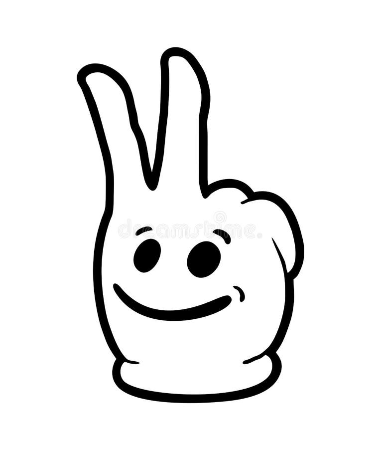 Victory hand symbol stock vector. Illustration of creative - 147874612