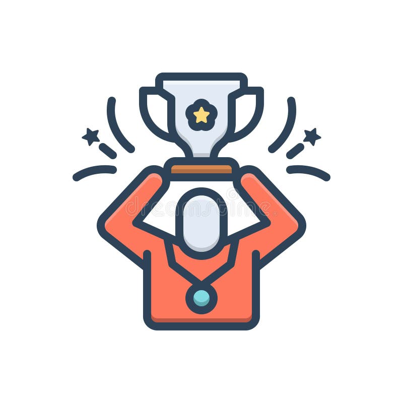 Color Illustration Icon for Victory, Conquest and Trophy Stock Vector ...