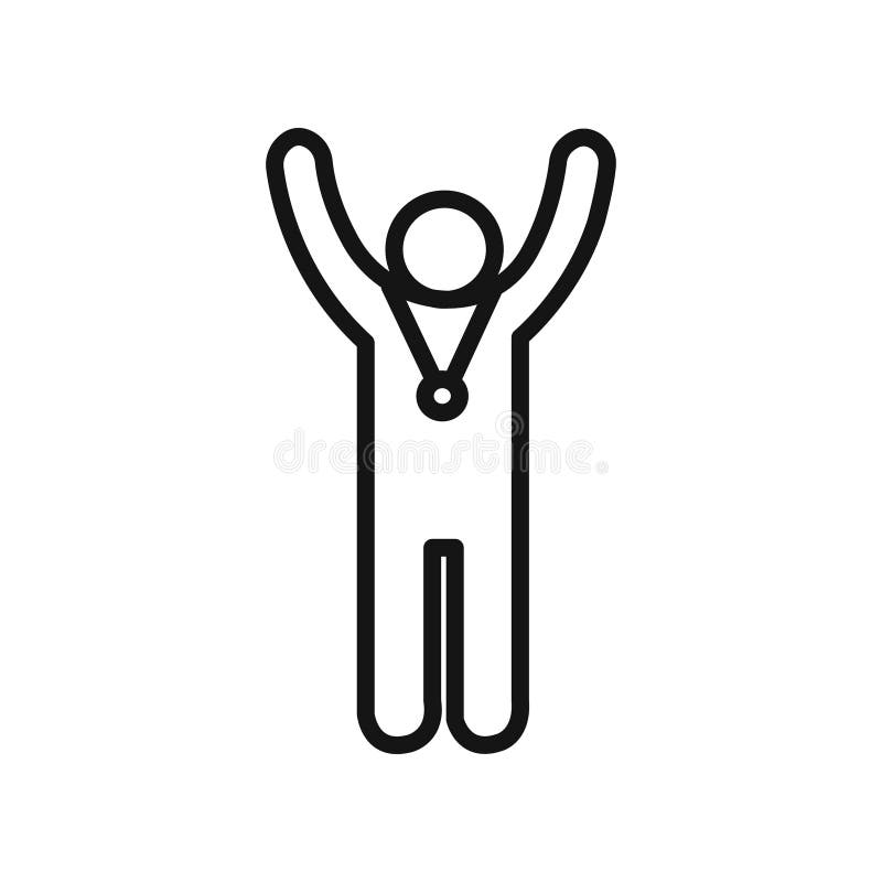 Victory Icon Linear Graphics Set Vector Stock Illustration ...