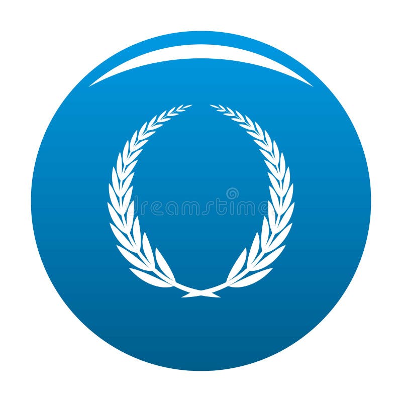 Victory icon vector blue stock vector. Illustration of champion - 116217318