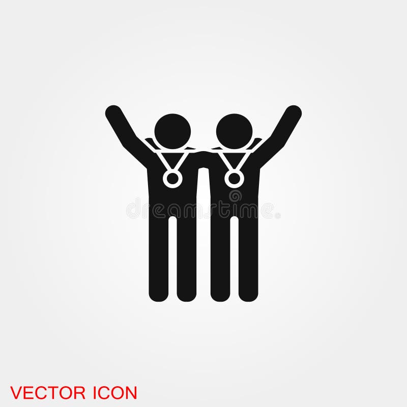 Victory Icon Vector Sign Symbol for Design Stock Illustration ...