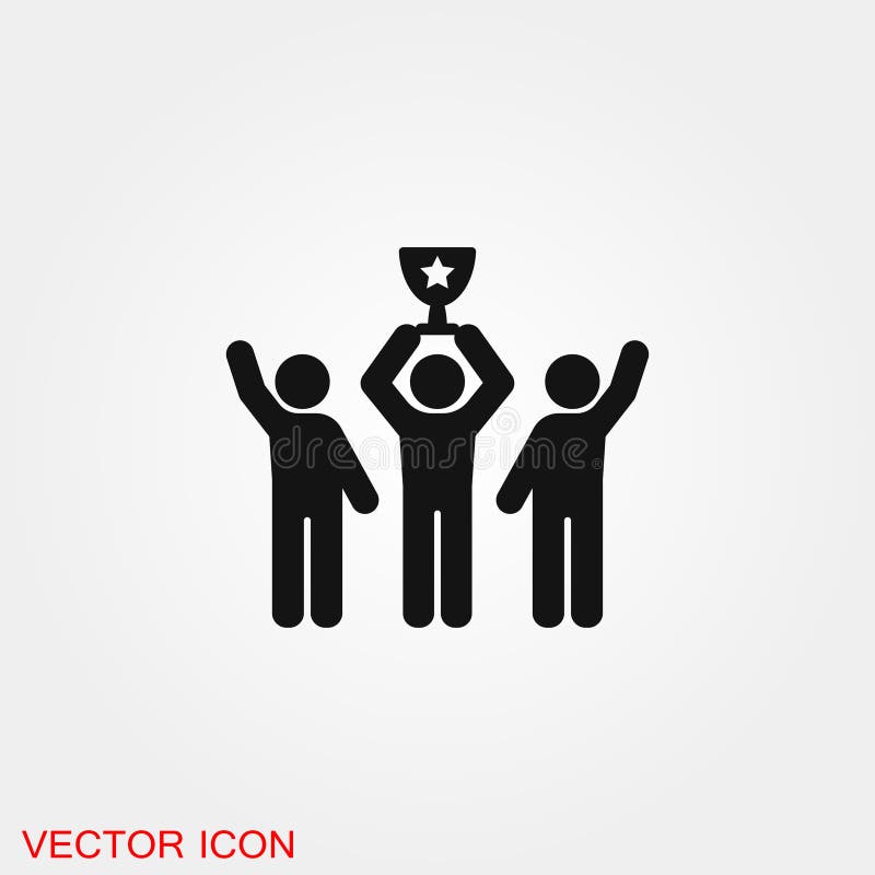 Victory Icon Vector Sign Symbol for Design Stock Illustration ...
