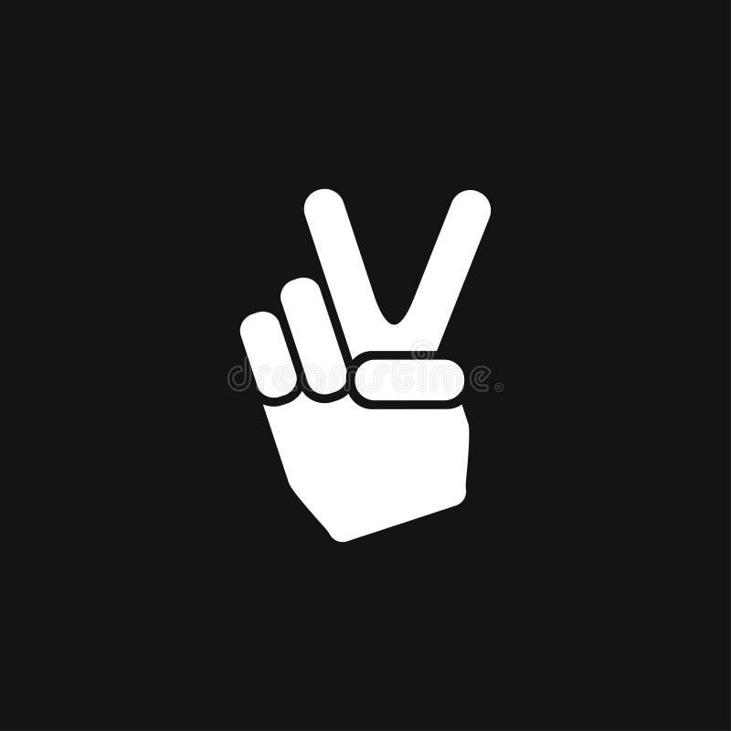 Victory Icon Vector Sign Symbol for Design Stock Illustration ...