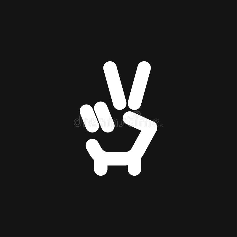 Victory Icon Vector Sign Symbol for Design Stock Illustration ...