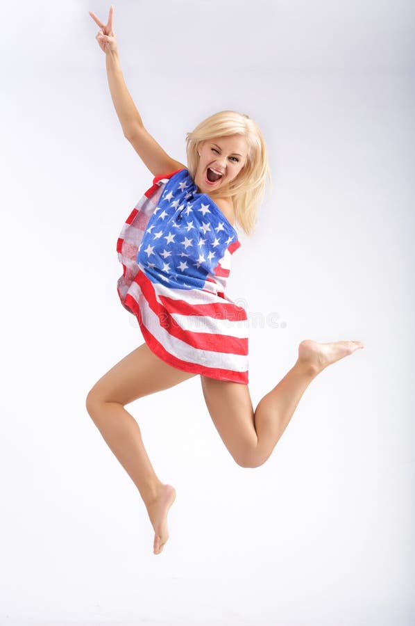 Victory jump stock photo. Image of naked, energetic, excitement - 5300158