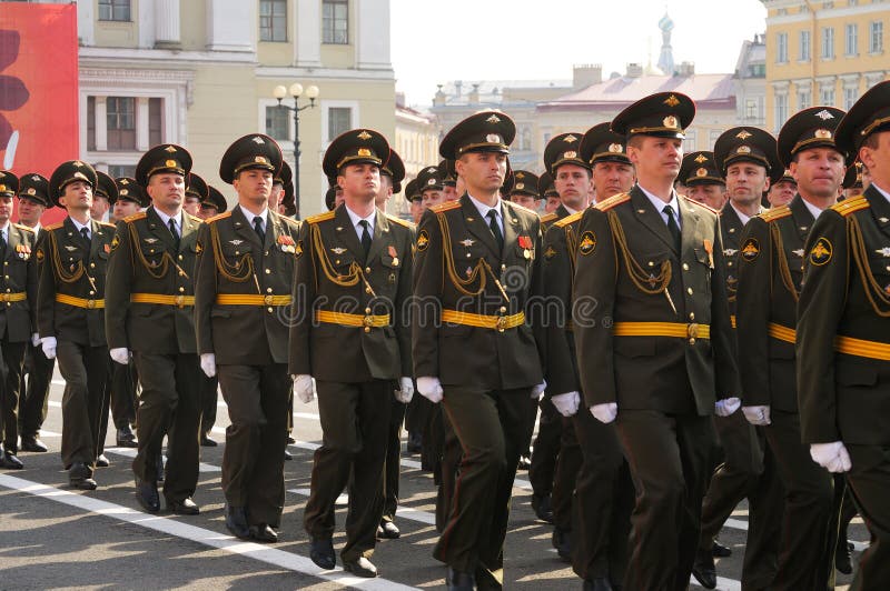 Victory Parade. editorial photography. Image of aiguilettes - 8901317