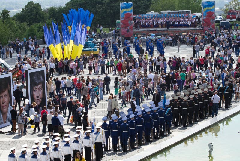 Victory Parade in Kiev Ukraine. Editorial Stock Photo - Image of ...