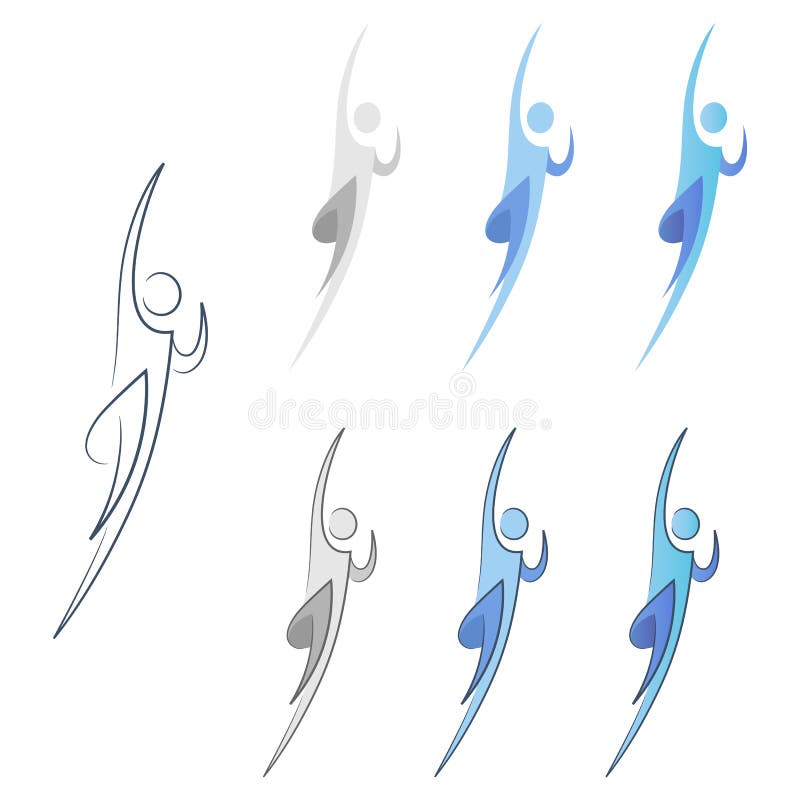 Victory Pose Simple Illustration Stock Vector - Illustration of victory ...