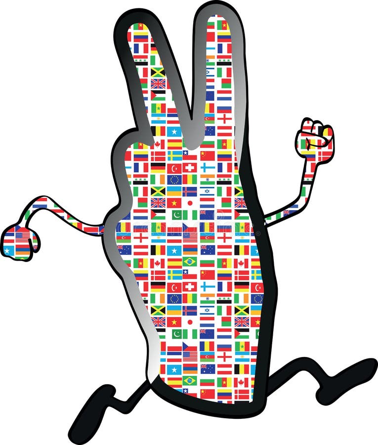 Victory sign stock vector. Illustration of positive, sign - 23148315