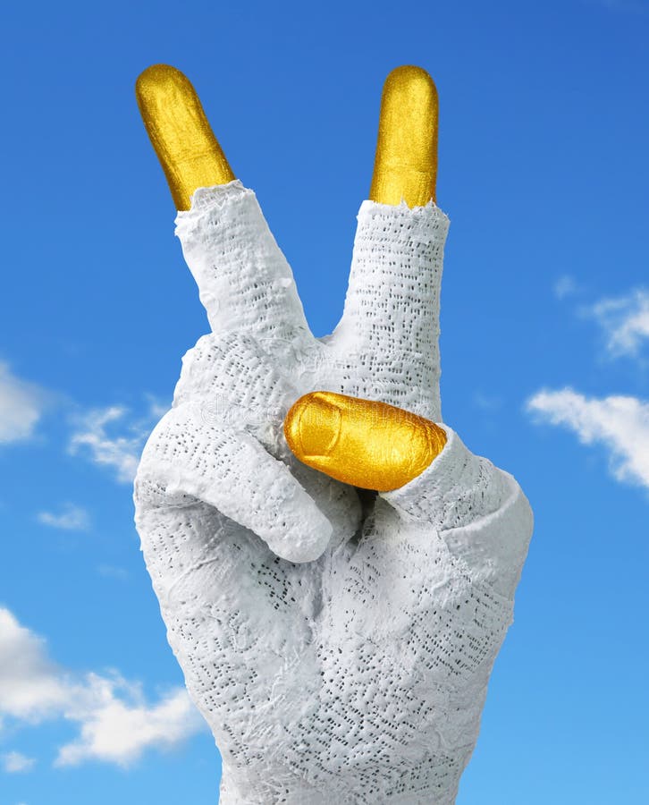 The victory sign stock image. Image of corporate, professional - 16586877