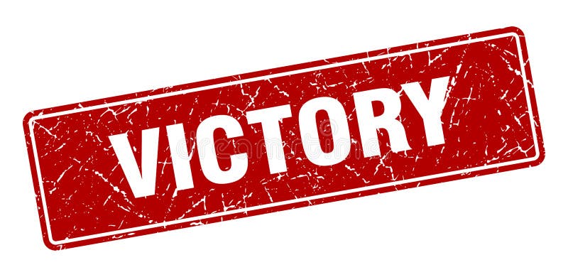 Victory Sign. Victory Grunge Stamp Stock Vector - Illustration of ...
