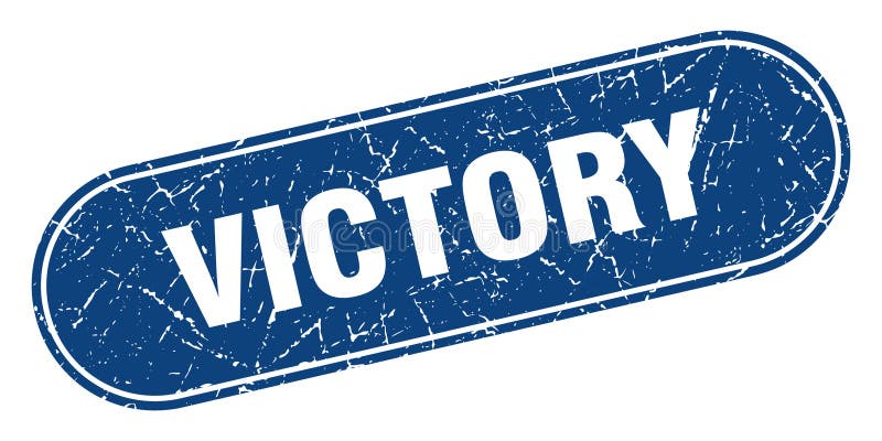 Victory Sign. Victory Circular Band Label. Victory Sticker Stock Vector ...