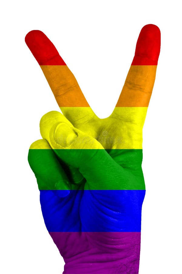 Victory Sign. stock image. Image of fingers, lesbian - 55306443