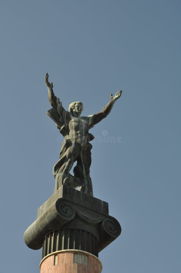 Victory statue stock image. Image of copper, landmark - 16652289