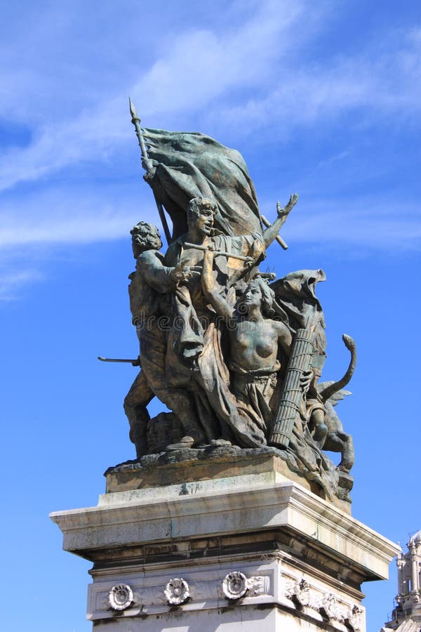 Victory Statue in Rome stock photo. Image of military - 54078490