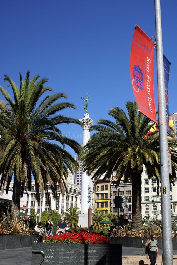 Victory Statue Union Square SF Stock Image - Image of downtown ...