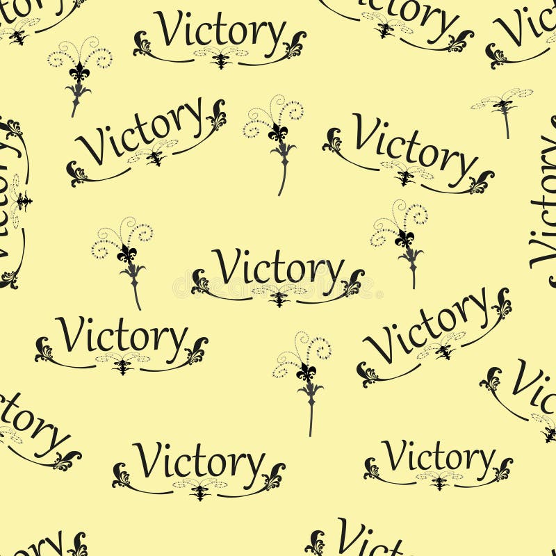 Victory pattern stock illustration. Illustration of font - 201124263