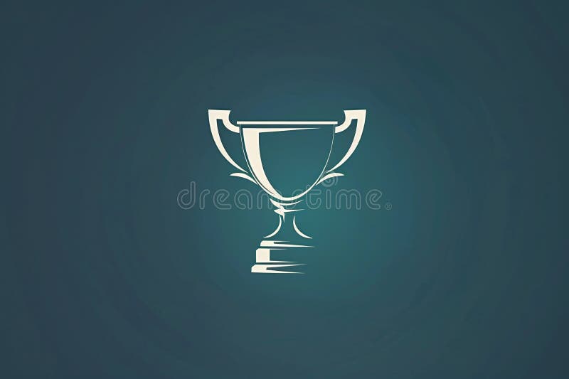 Victory Trophy Icon. Generative AI. Stock Illustration - Illustration ...