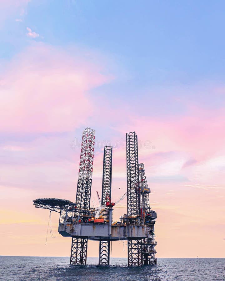 Vida marina : jack up rig imagen de archivo. Imagen de gato - 289990493