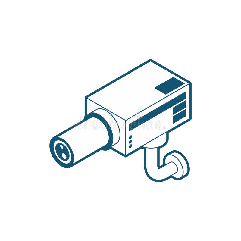 Videcam Isolated. Security Camera Stock Vector - Illustration of ...
