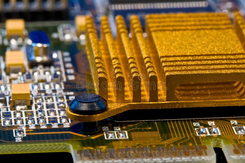 Video Adapter Card stock image. Image of gold, card, equipment - 5102887