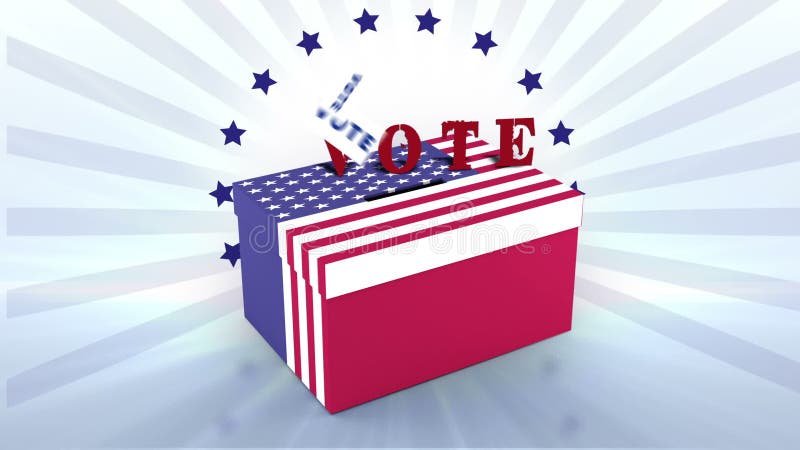 American Ballot Box Watercolor 2D Animation Stock Footage - Video of ...