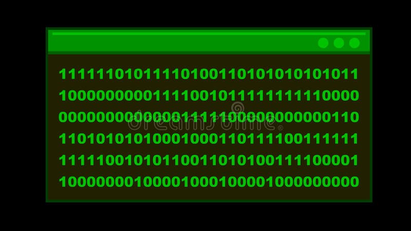 Video Animation Cmd Terminal Binary Code Stock Video - Video of display ...